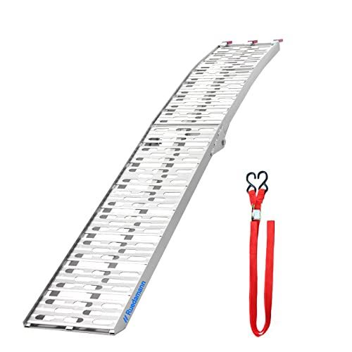 Ruedamann 7.5'L×11" W Loading Ramp, 750 lbs Capacity, Aluminum Foldable ...