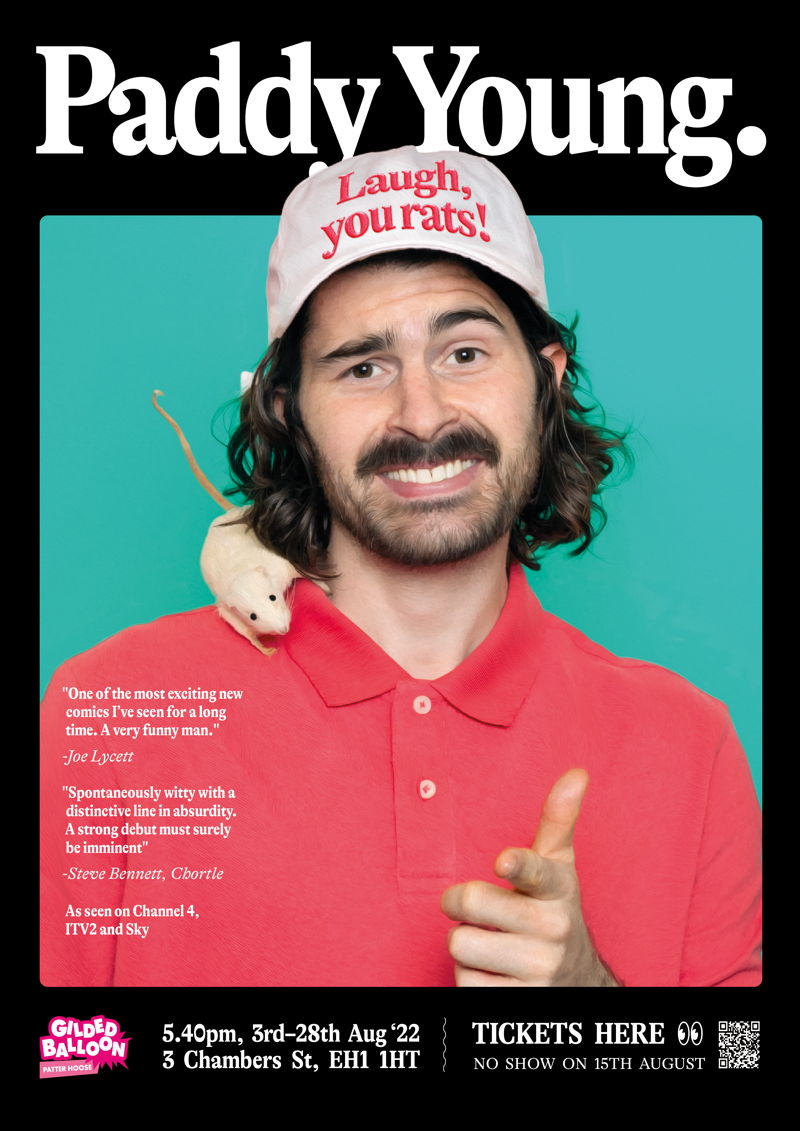 Paddy Young: Laugh, You Rats! - Comedy Poster Awards 2022