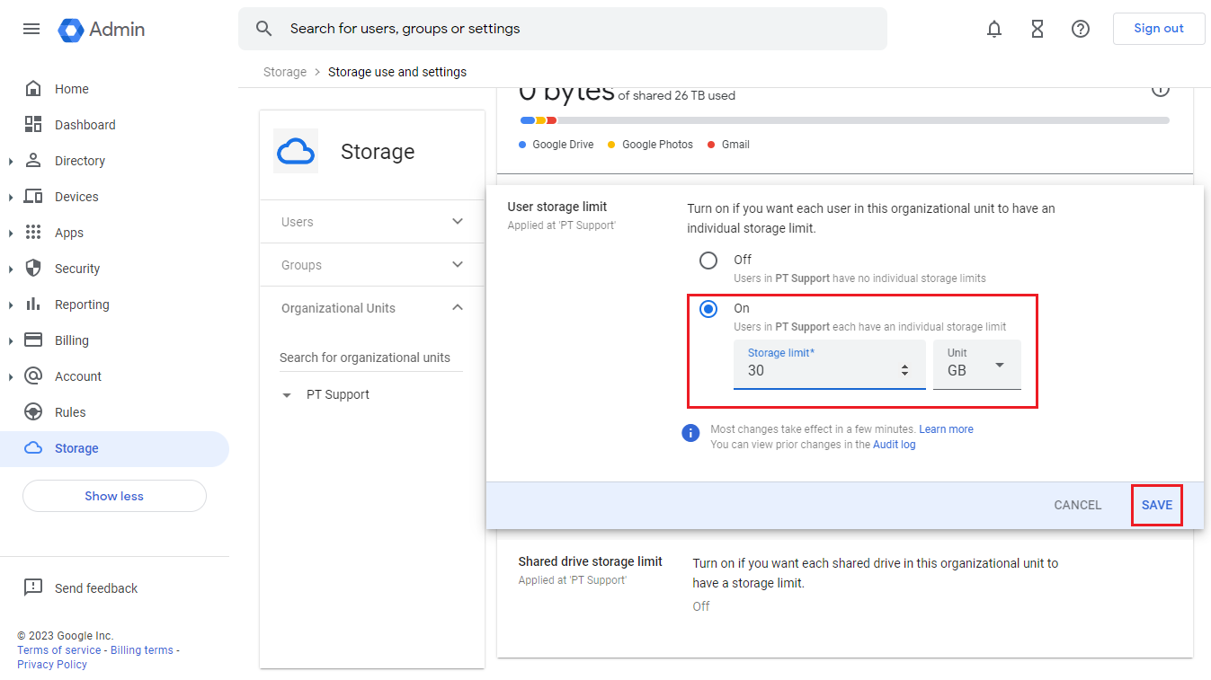 Manage Pooled Storage