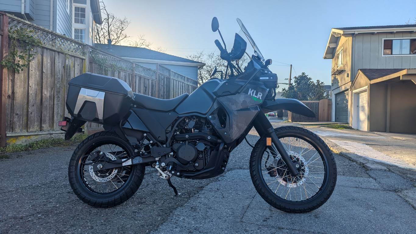 KAWASAKI KLR650 ADVENTURE "GRAPHITE GRAY" for rent near Millbrae, CA