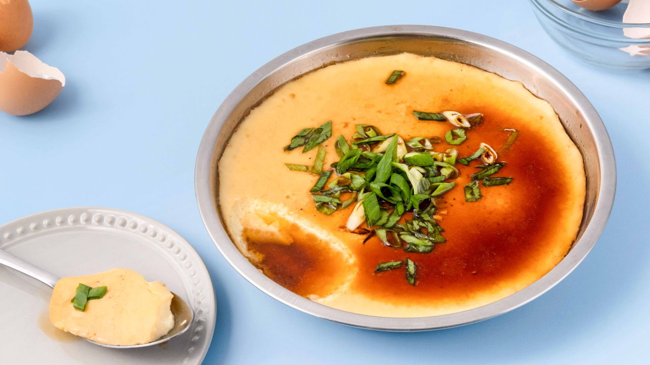 Steamed Egg (蒸蛋羹) - Southeast Asian Recipes - Nyonya Cooking