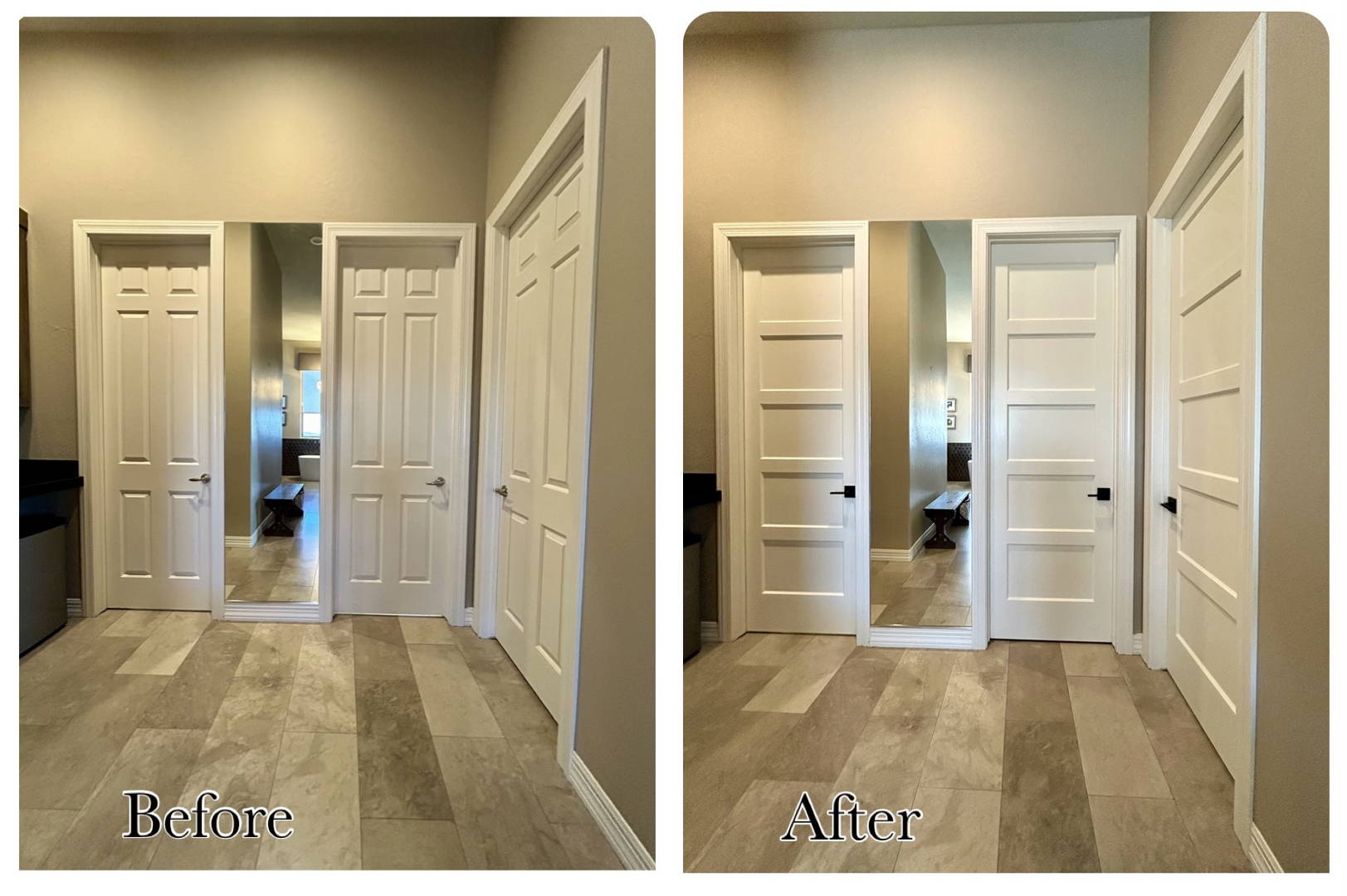 Big Change with 28 Nara Beveled Interior Doors in New River AZ Home ...