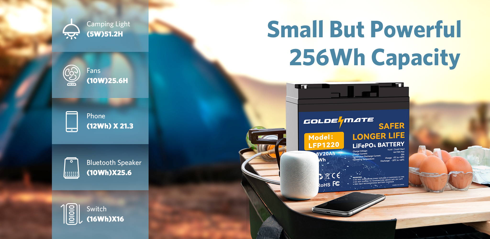 RV, Trailer & Camper Deep Cycle Lithium Batteries