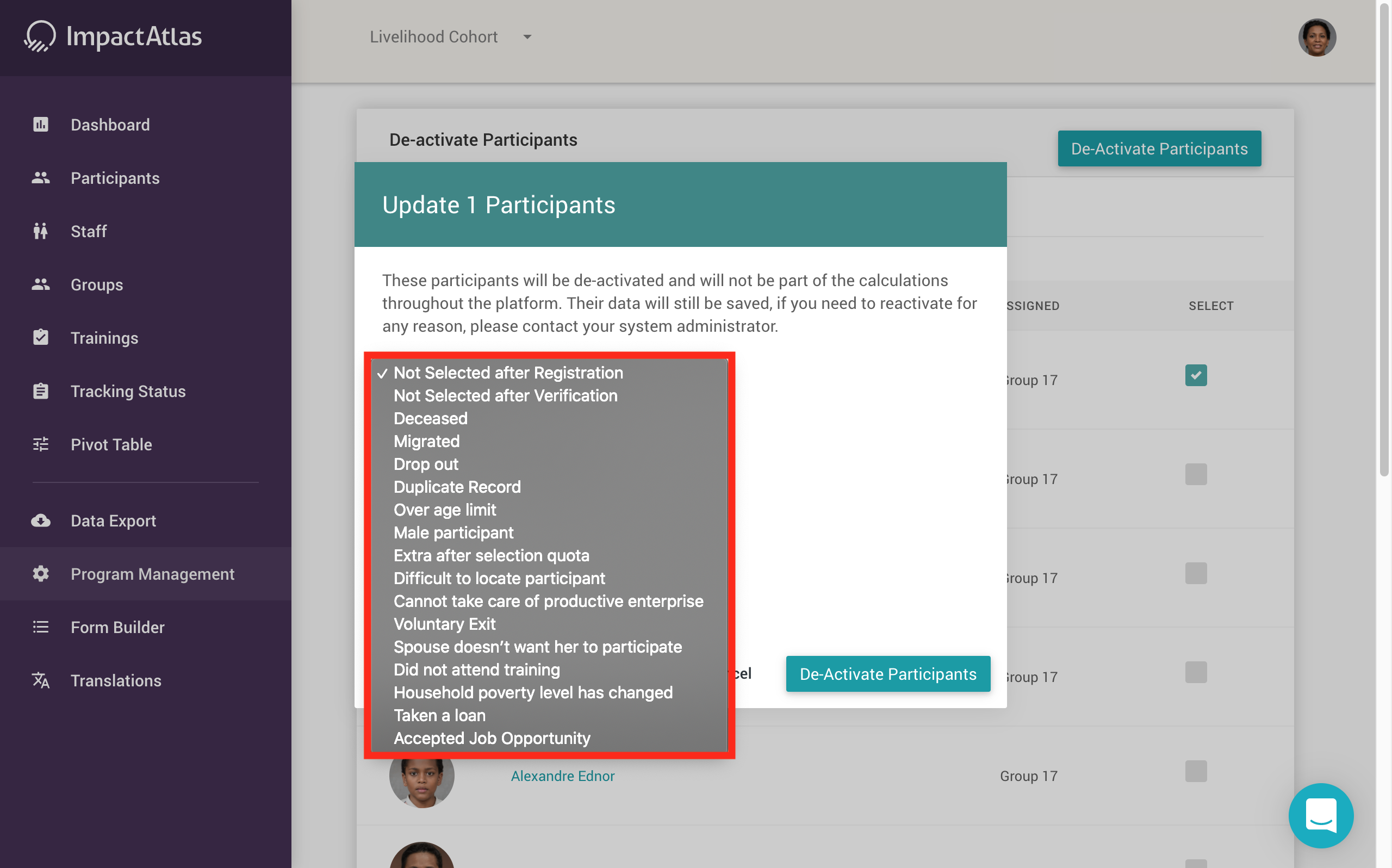 How to Deactivate a User