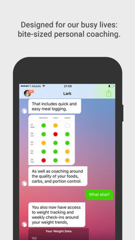 Lark - Personal Weight Loss Coach & 24/7 Nutritionist Review - Slant