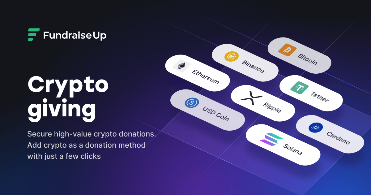 Crypto Donation Platform | Accept Crypto Donations | Fundraise Up