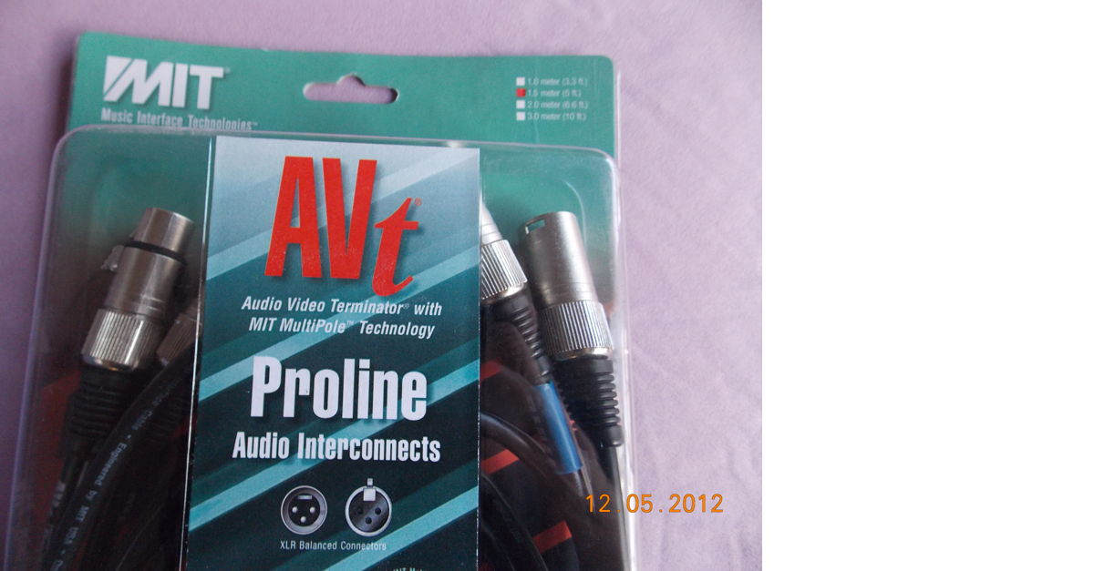MIT AVt Proline Balanced XLR Interconnect ... For Sale | Audiogon