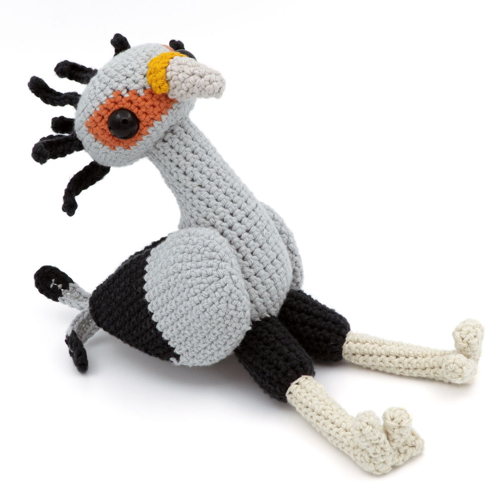 Amigurumi Secretary Bird