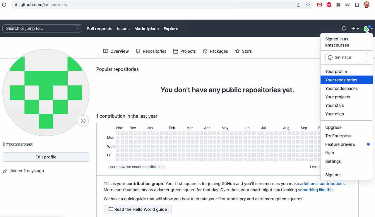 Github — Шаг 2 — Stepik