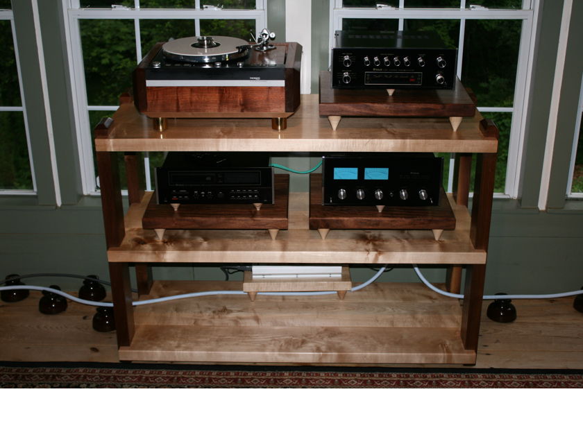 Custom Wood Racks & Stands 3 Shelf, Maple ... For Sale | Audiogon