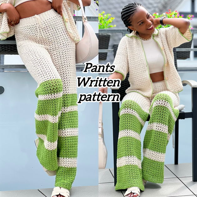 Easy Crochet Easy V - Stitch Pants All Sizes crochet pattern