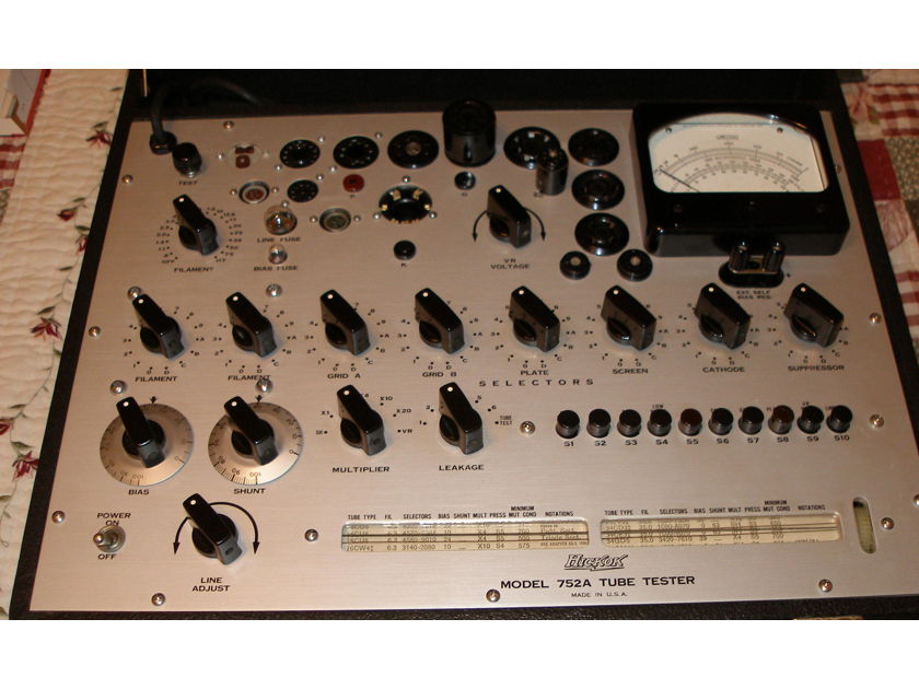Hickok 752A Tube Tester - Exceptional For Sale | Audiogon