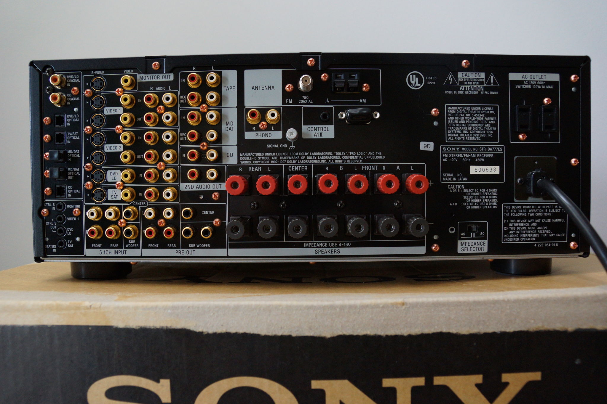 SONY STR-DA777ES RARE UESAGE - LIKE NEW HI... For Sale | Audiogon