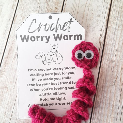 Easy Worry Worm Crochet Pattern
