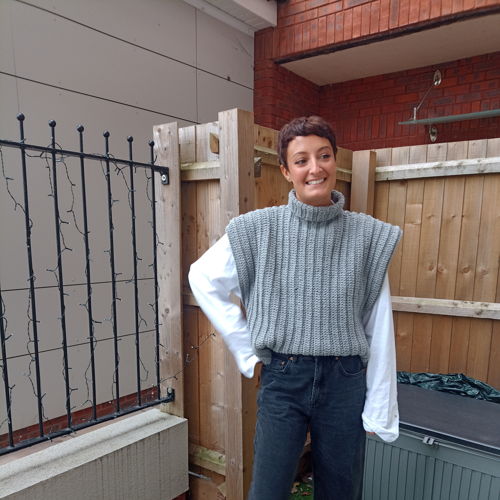 Easy Crochet pattern: Boxy sweater vest