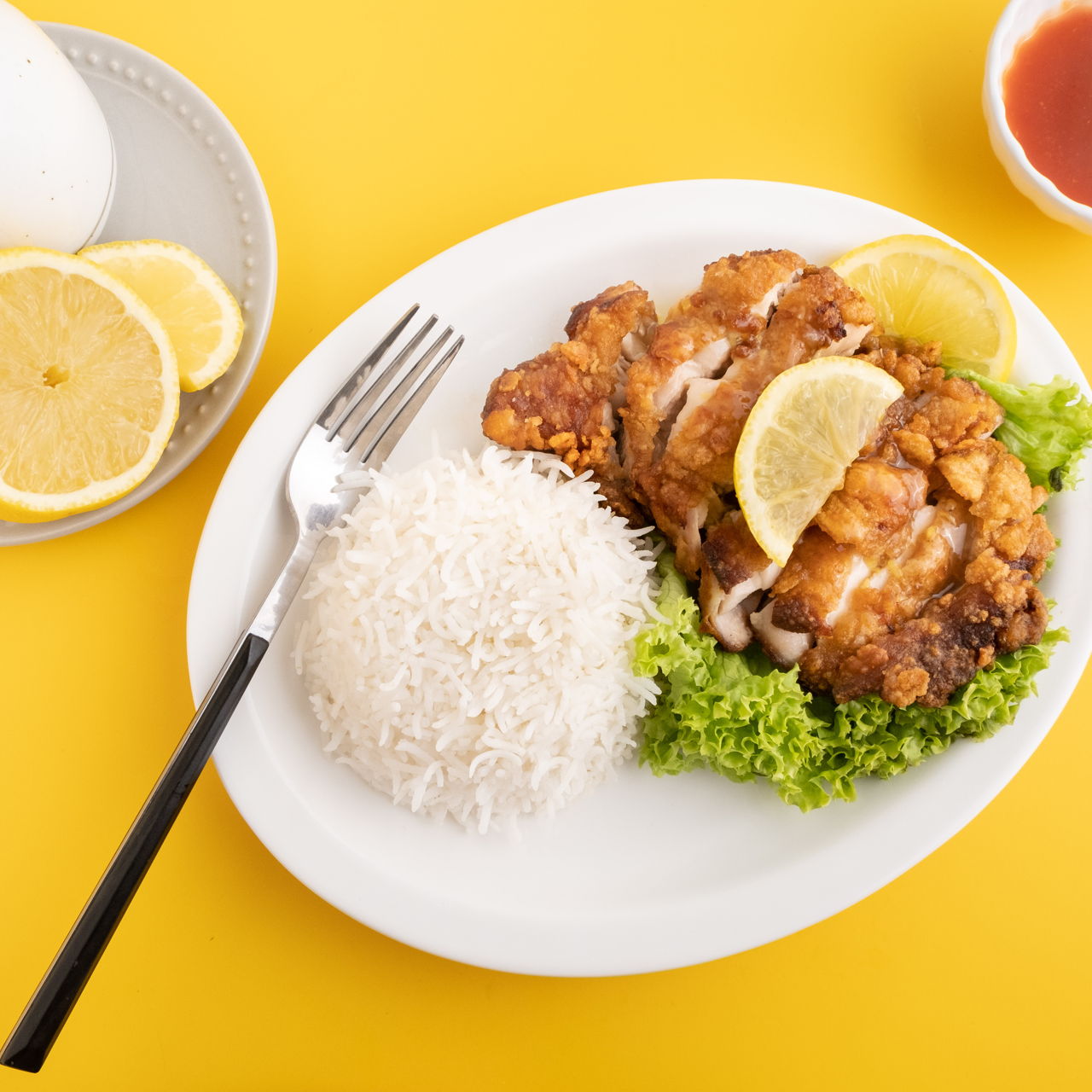 how to cook fried chicken and rice