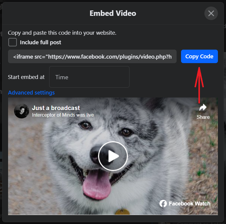 How to Embed a Facebook Live on your Website