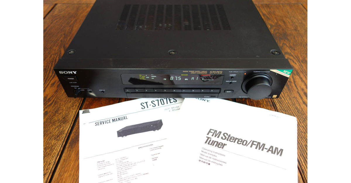 Sony ST-S707ES Audiophile AM/FM Tuner- Bea... For Sale | Audiogon
