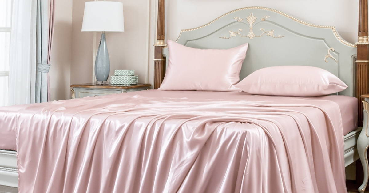 100% Mulberry Silk Bed Sheets Queen - Promeed