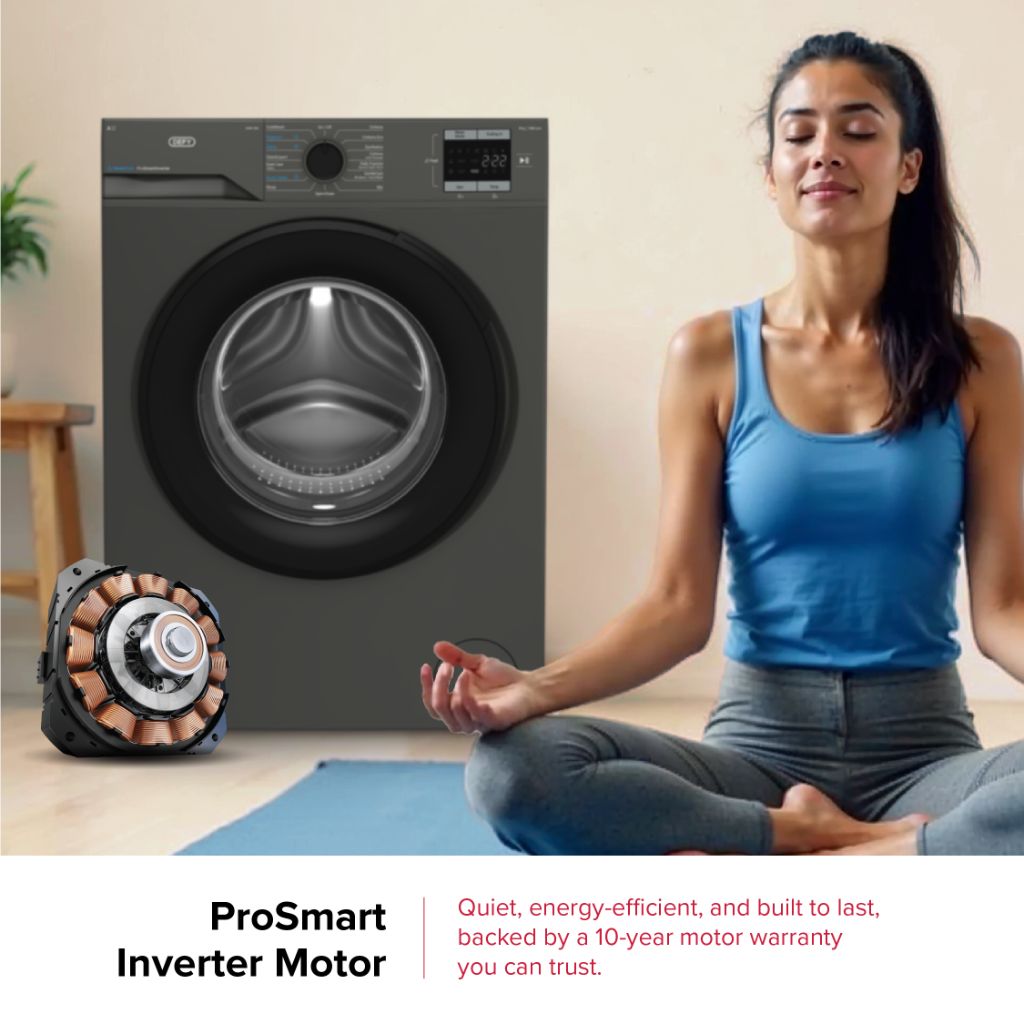 Defy 8kg Front Loader SteamCure Technology Manhattan Gray DAW396