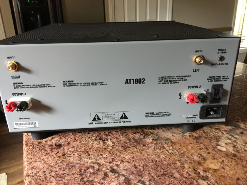 ATI AT1800/1802 Stereo Amplifier - SWEET! | Solid state | Audiogon