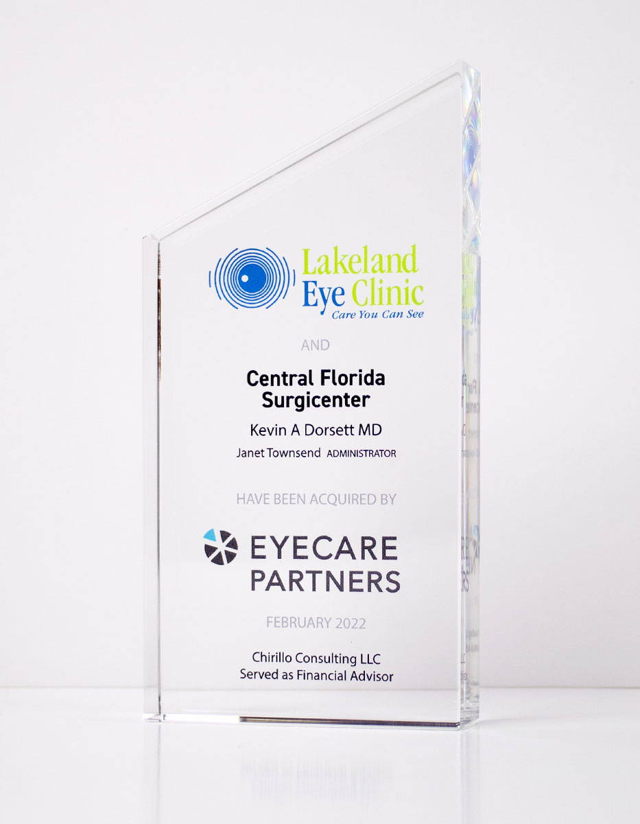 Financial Tombstones – Eclipse Awards - maker of fine custom trophies (US)