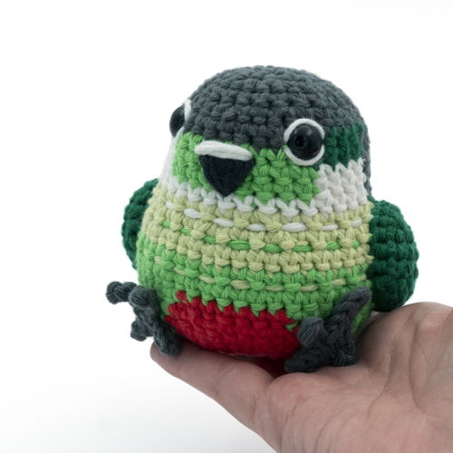 Amigurumi Green-Cheek Conure