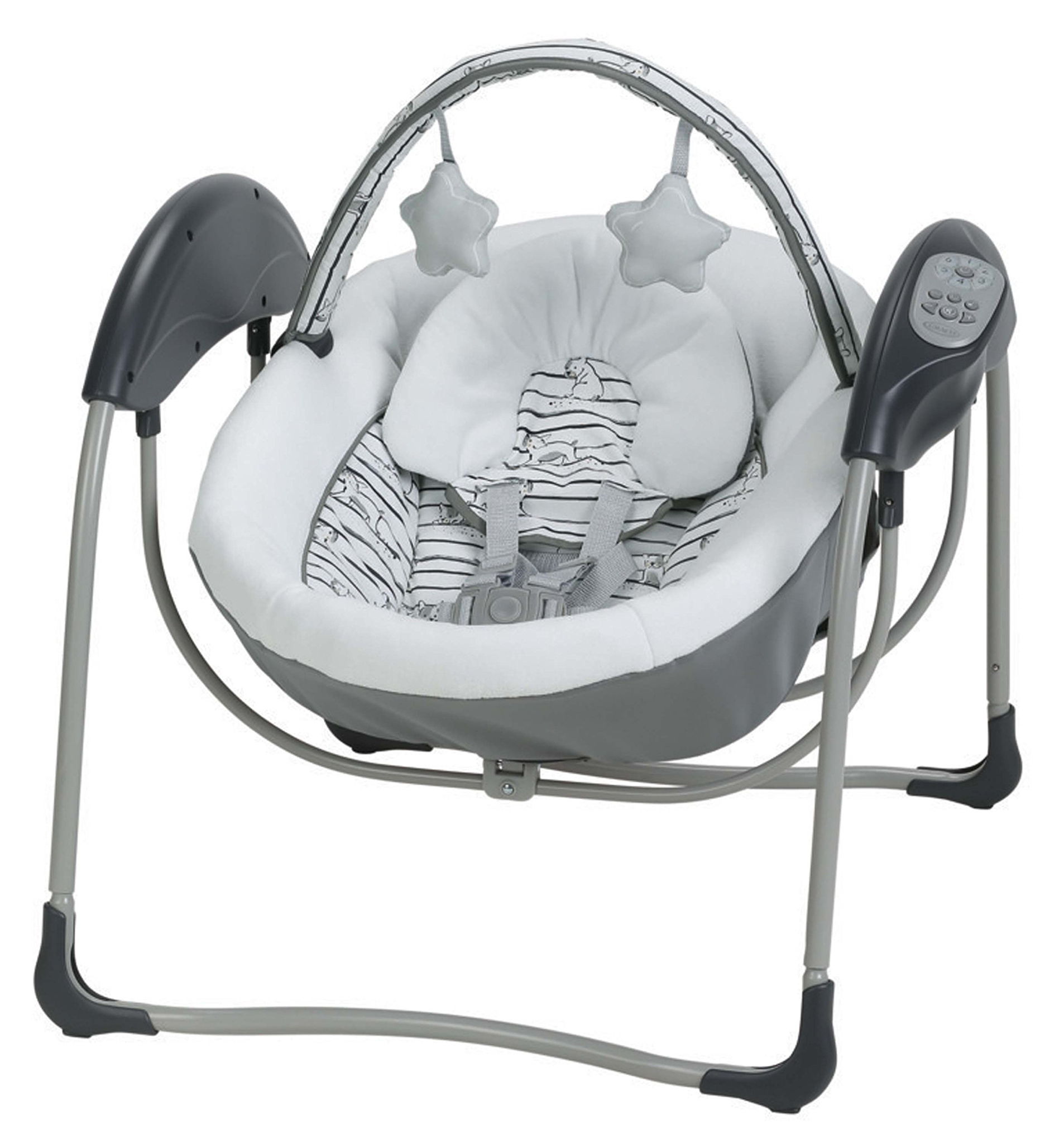 Graco Glider Lite LX vs Ingenuity Boutique Collection Swing 'n Go - Slant