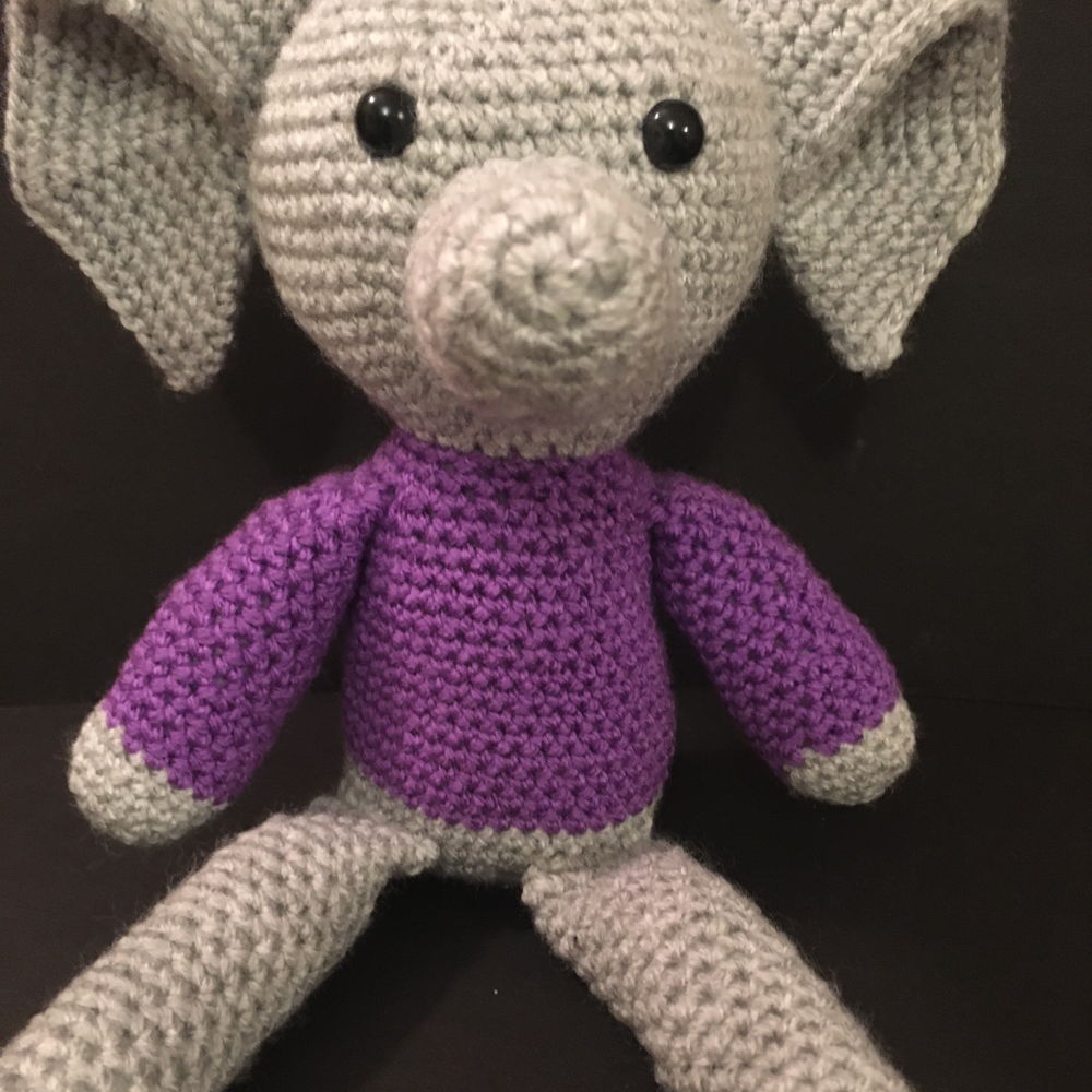 Easy Eric the Elephant Crochet Pattern