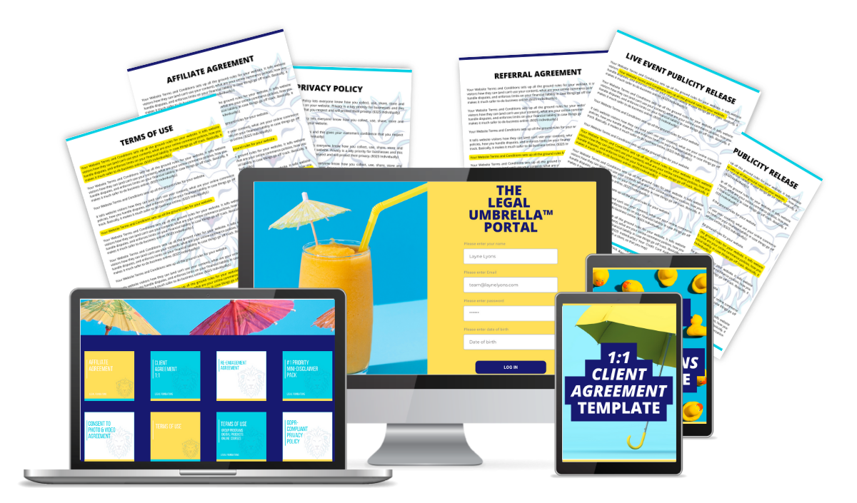 The Legal Umbrella™ Legal Foundations Bundle – Layne Lyons Inc