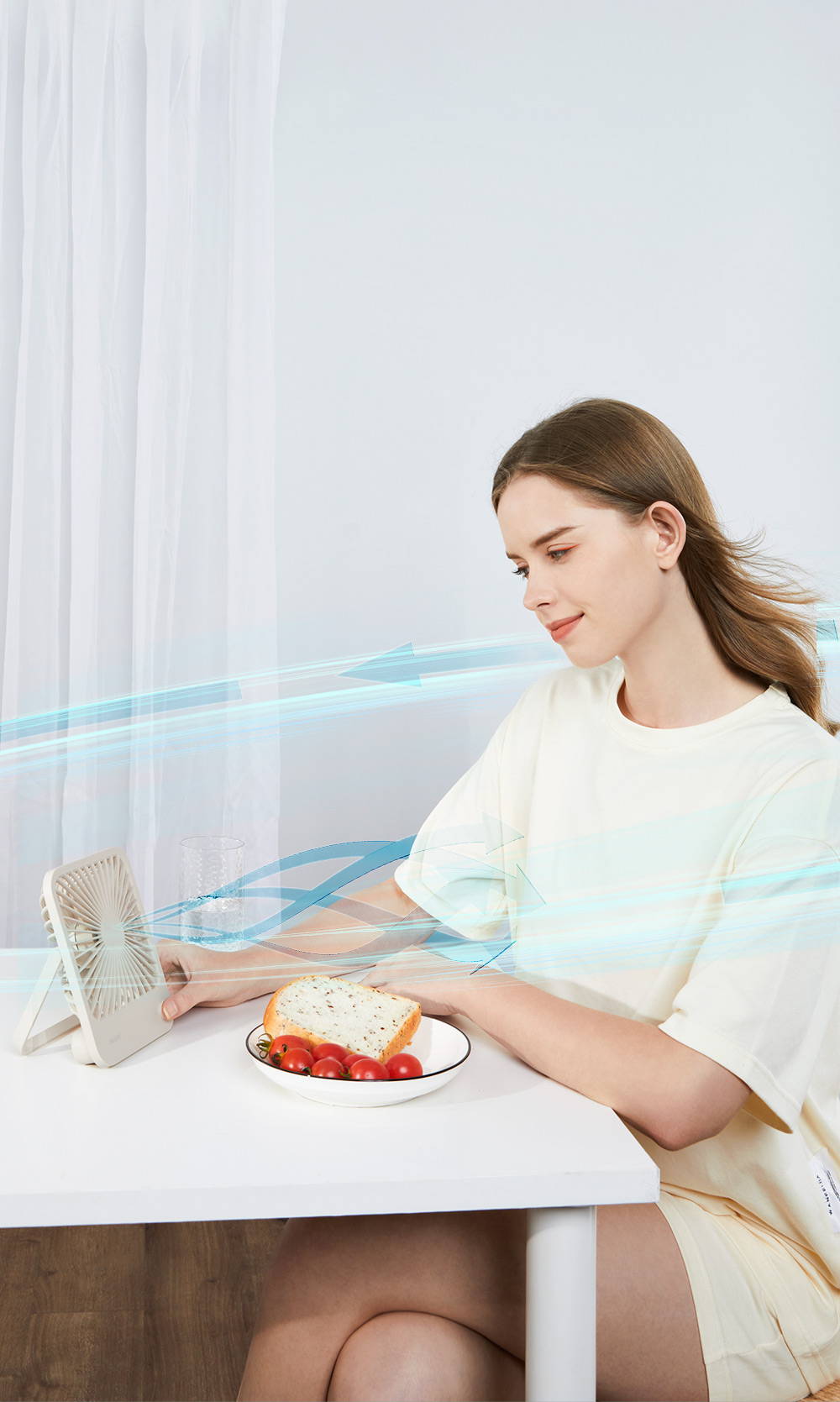 JISULIFE 2022 Portable Ultra-slim Table Fan | Be your cool and reliable ...