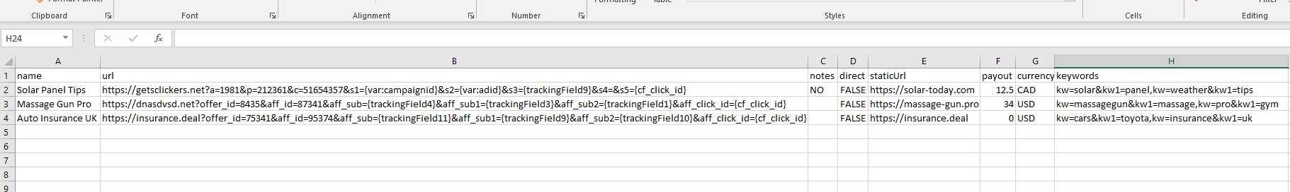 Upload Offers in Bulk using CSV file