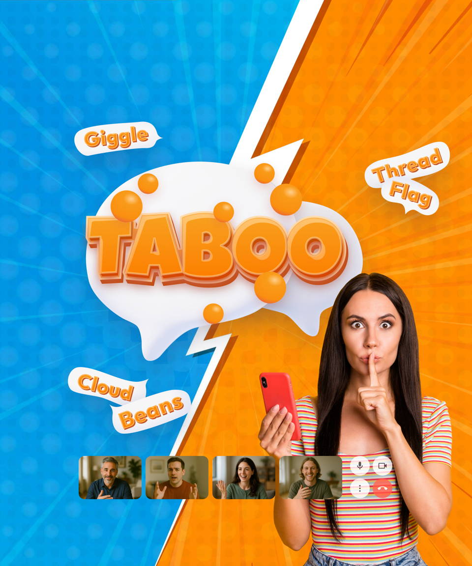 Taboo Online | Virtual Game | Confetti 🎉