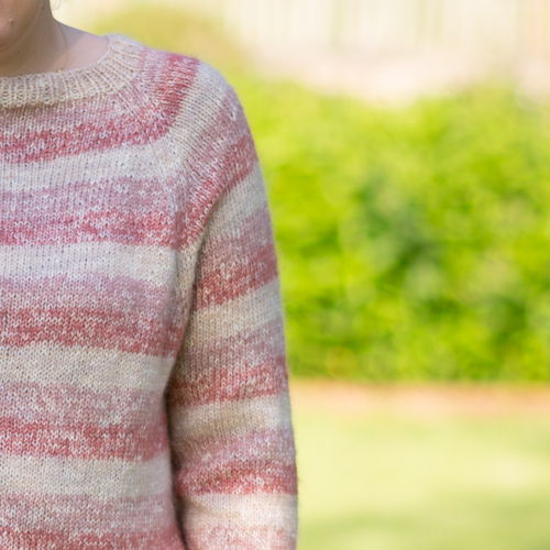 Easy Adriana Raglan Sweater Knitting Pattern