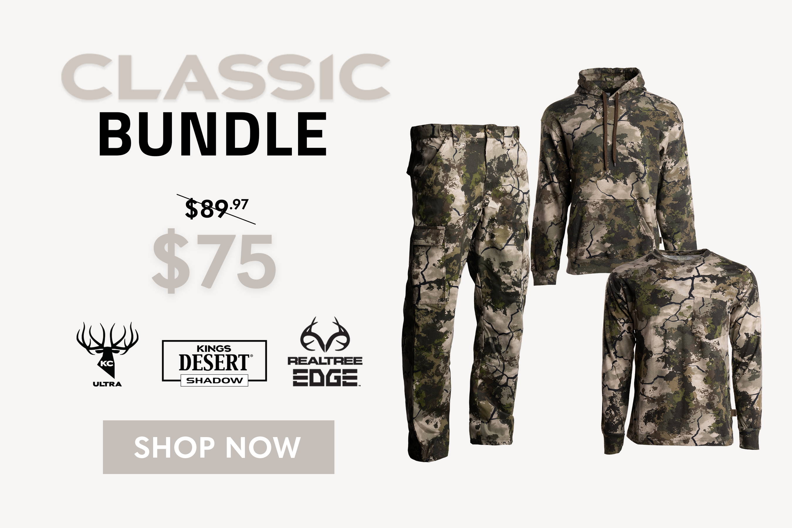 King's Camo Bundles | 3 & 4-Piece Camo Hunting Kits | Bundle & Save