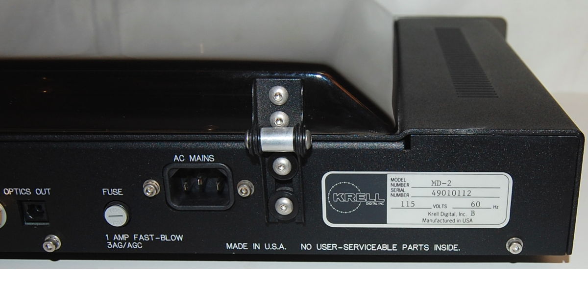 KRELL MD-2 CD Turntable Player Transport O... For Sale | Audiogon