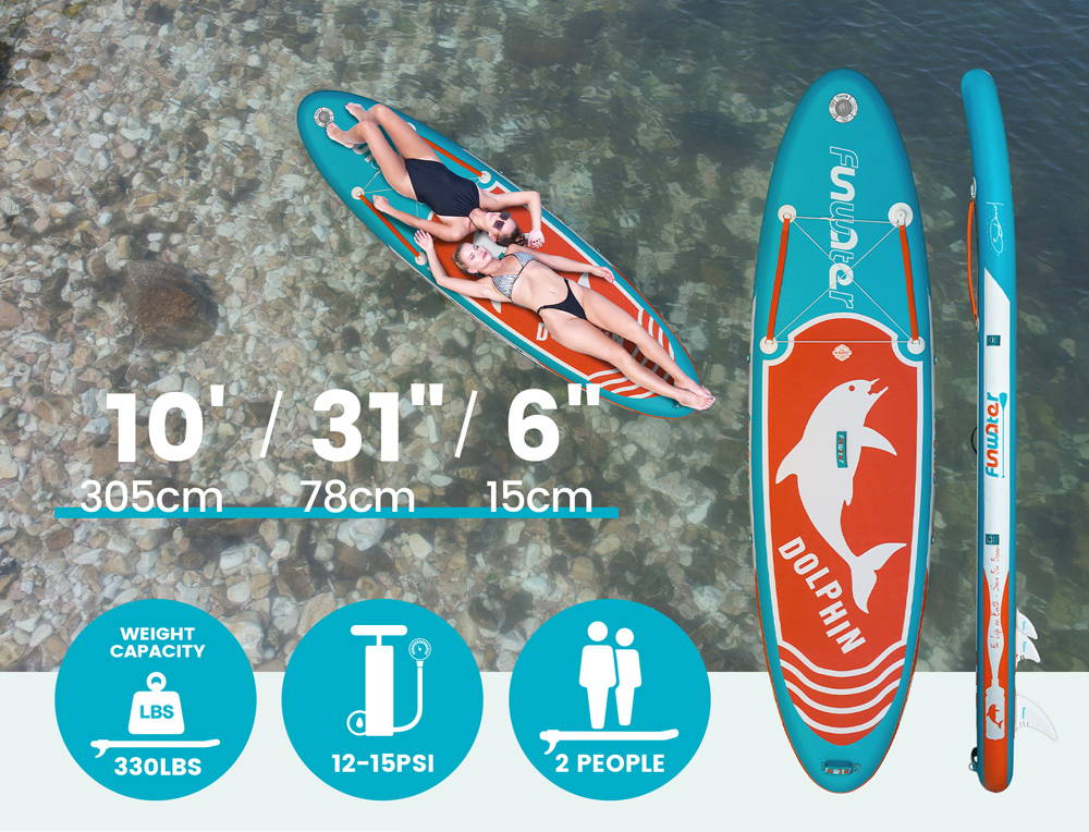 Best Inflatable Paddle Board Dolphins 10' Touring