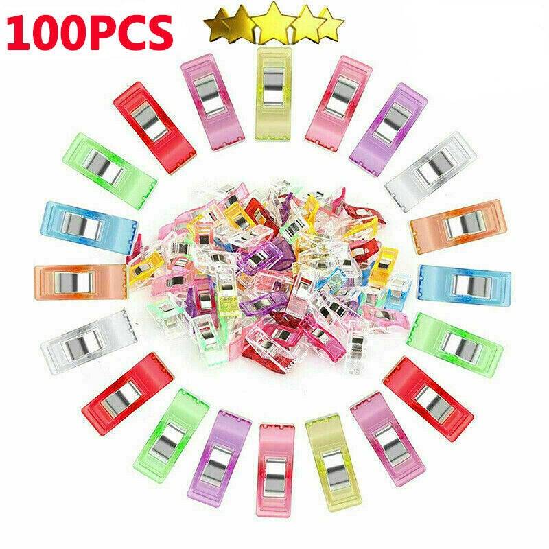 100PCS Colorful Sewing Clips