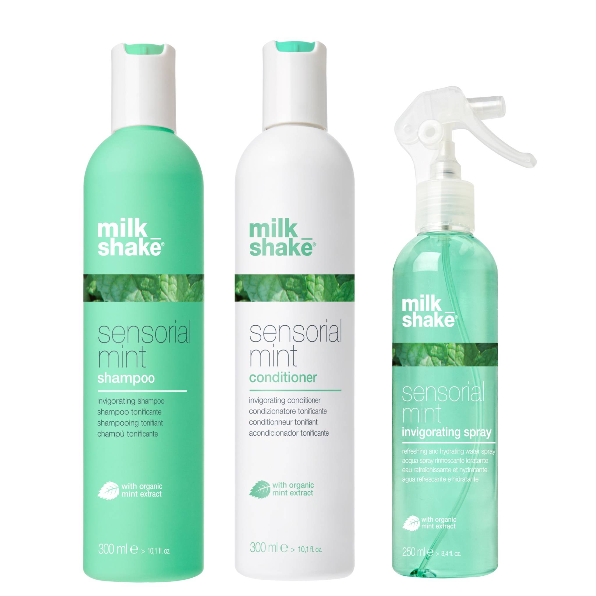 La frescura de la menta para la belleza del cuerpo y del cabello.