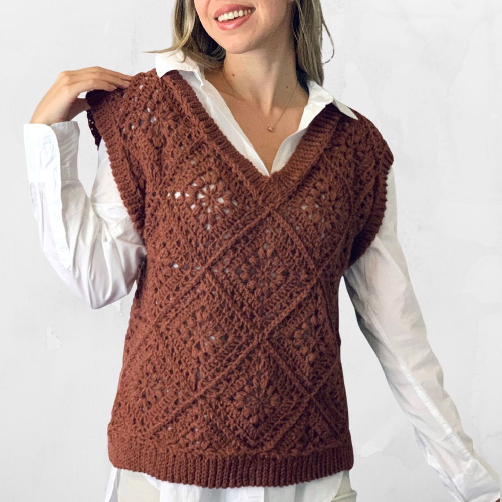 Easy Tulip Square Vest