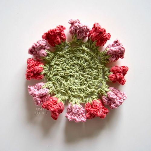 Easy Rose Bouquet Coaster