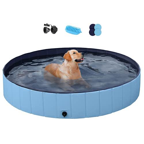 YAHEETECH Foldable Hard Plastic Extra Large Dog Pool vs Intex Easy Pool ... YAHEETECH Foldable Hard Plastic Extra Large Dog Pool vs Intex Easy Pool ...