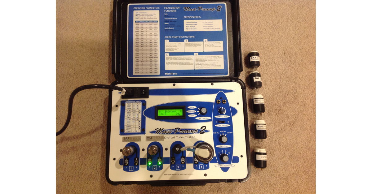 MaxiTest MaxiPreamp II Digital Tube Tester... For Sale | Audiogon