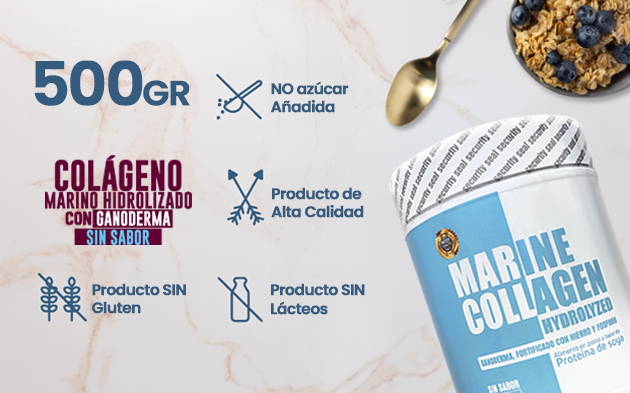Colágeno con Ganoderma SIN SABOR – Colageno Marino con Ganoderma