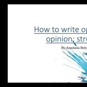 How to write opponent's opinion: structure — Шаг 1 — Stepik