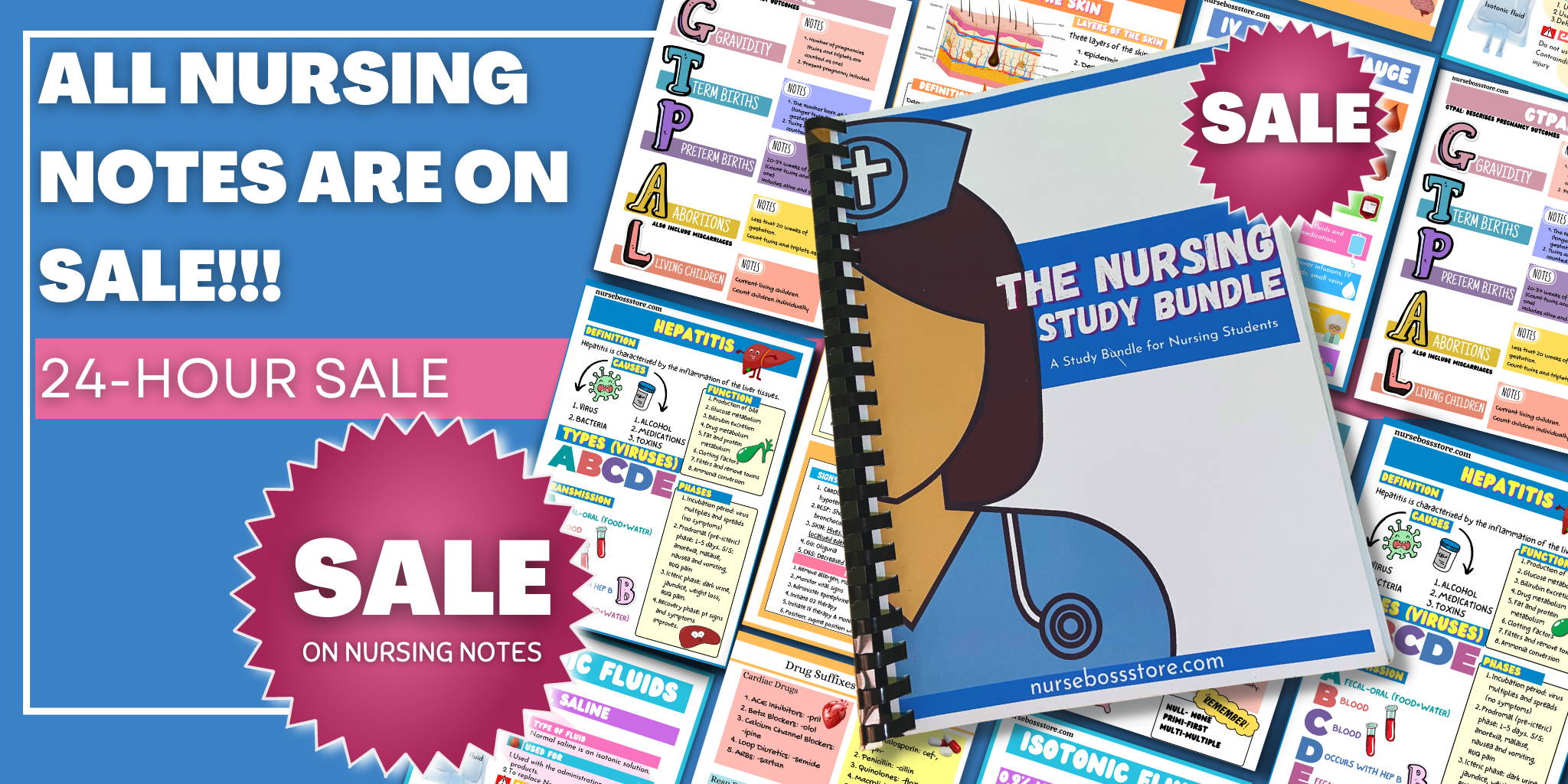[SALE] Nursing Mega Bundle (Digital-PDF Files ONLY) – nursebossstore