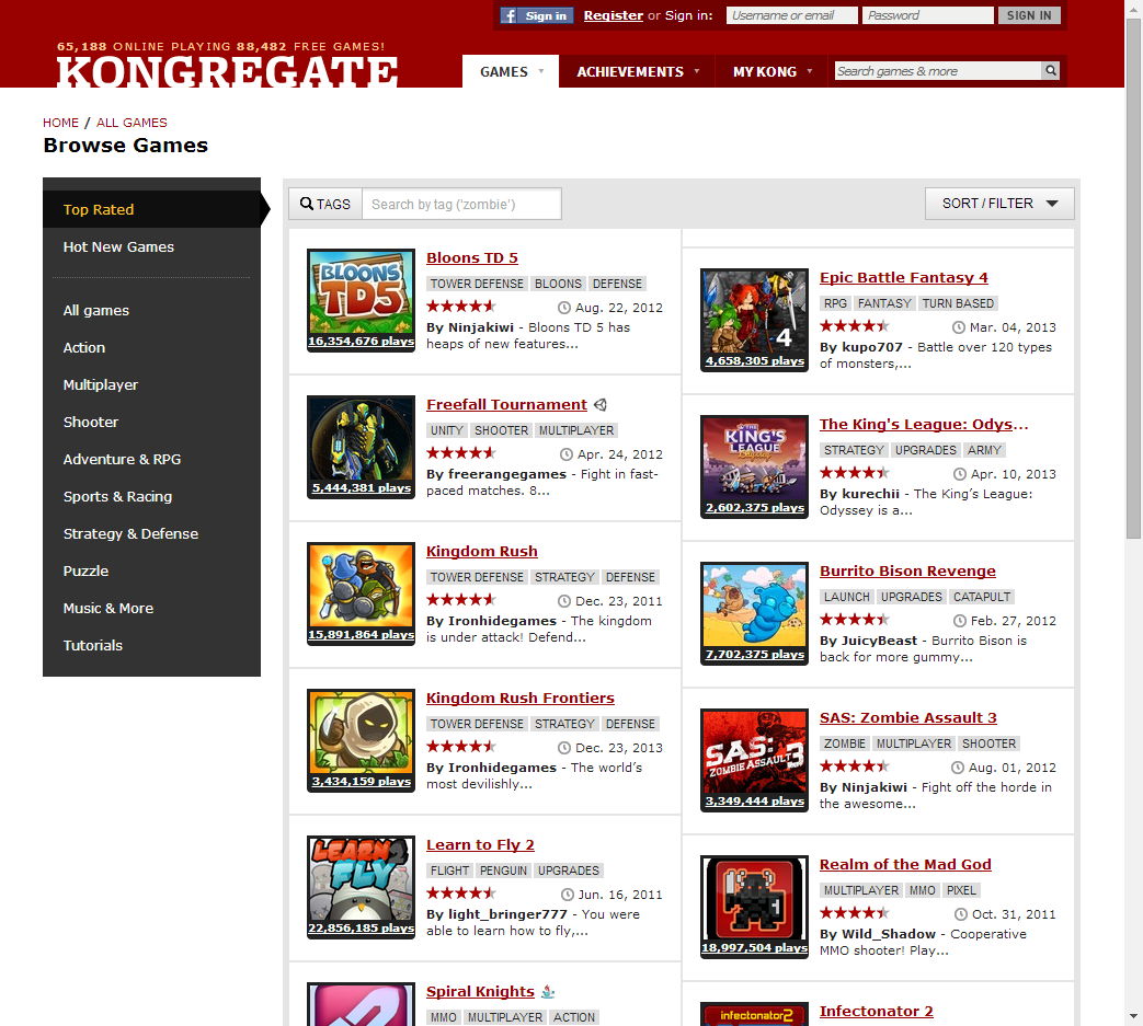 12 Best websites for playing free online games as of 2025 - Slant