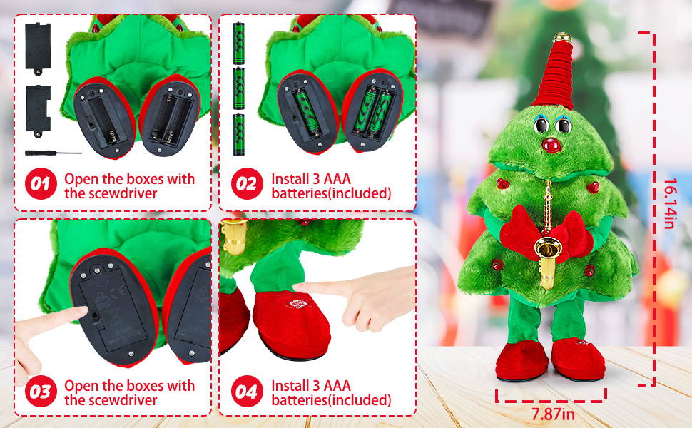 Singing and Dancing Christmas Tree Toys