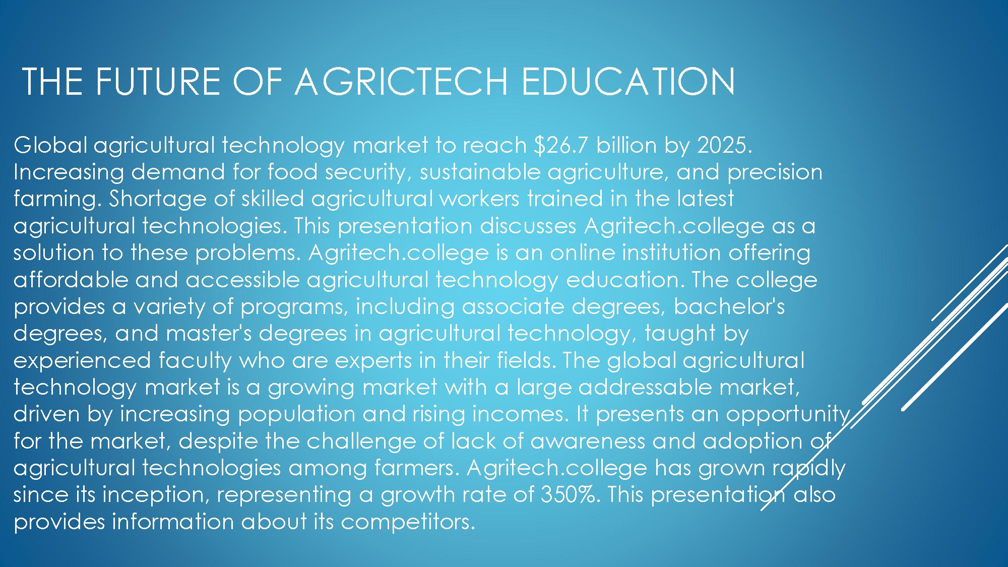 Reserve in Agritech College | Agritech College is the future of ...