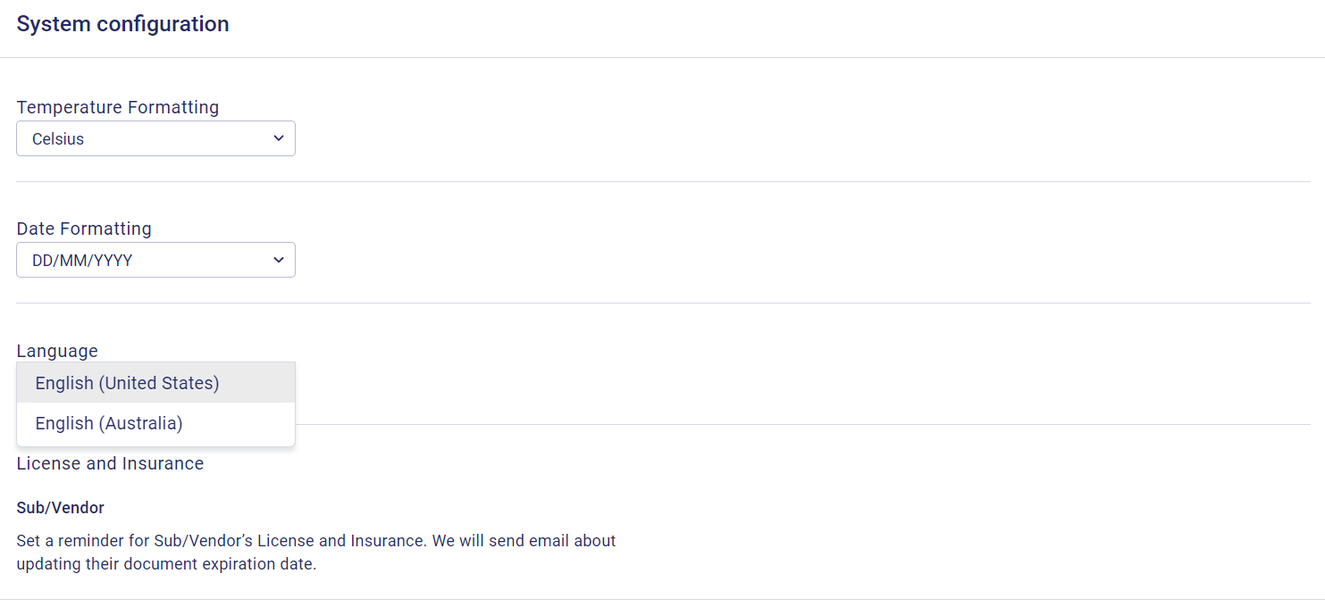 Customize System Configuration